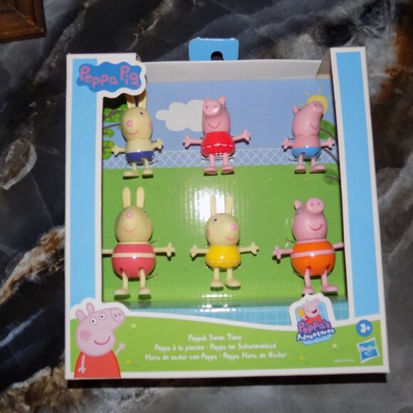 Hasbro | Toys | Peppa Pig Peppas Swim Time Rebecca Rabbit George ...